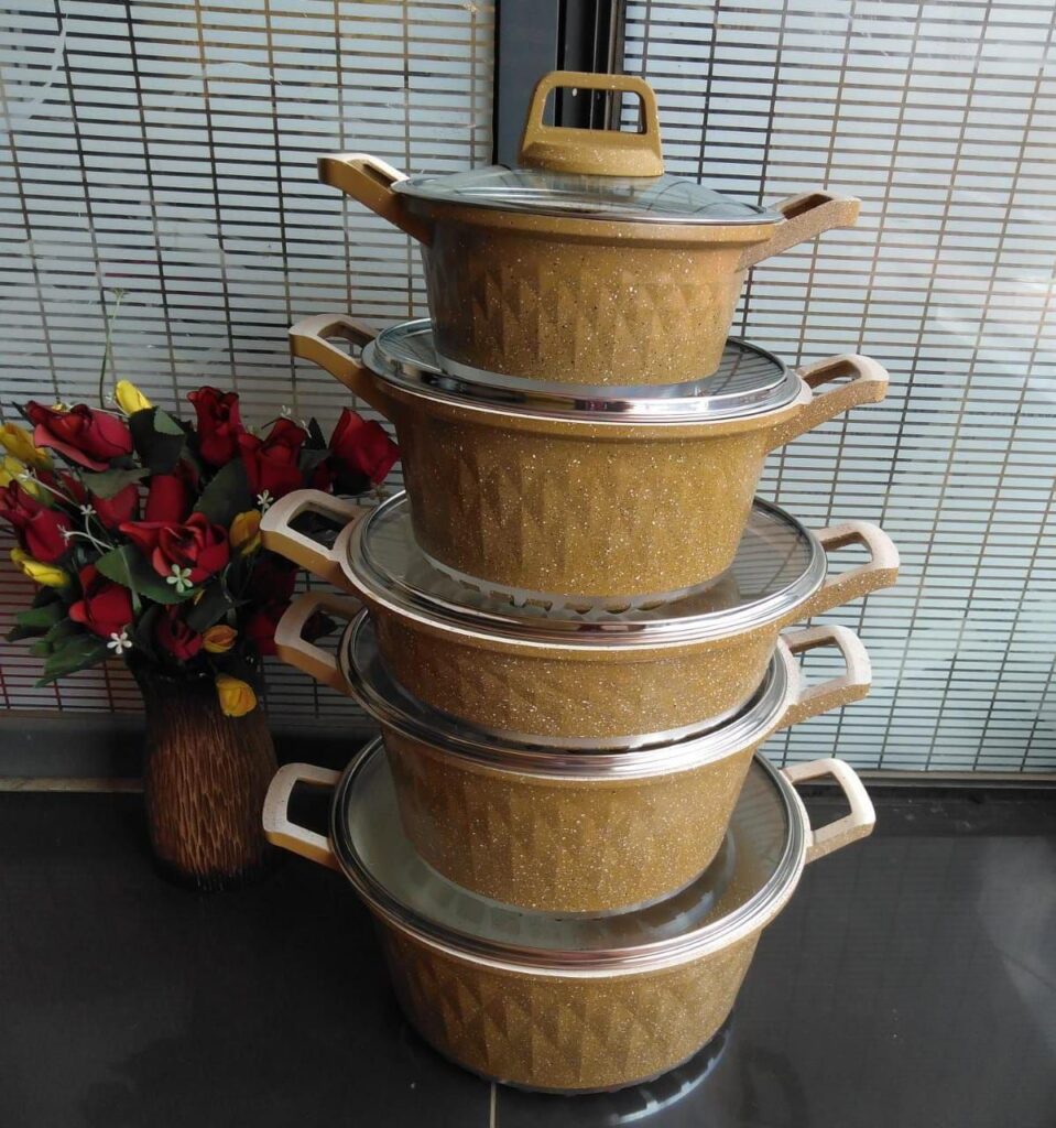 10pcs Bosch Granite Cooking Pots / Cookware Set – JOYCARMEL