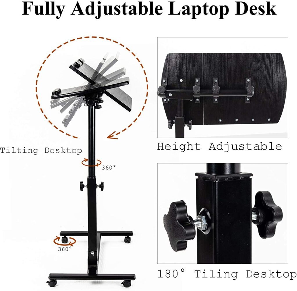 Adjustable High quality wooden computer desk – JOYCARMEL