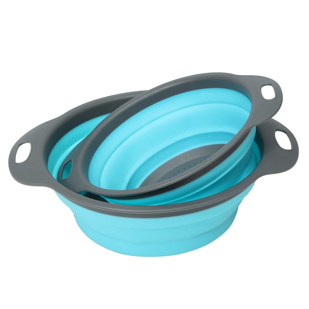 Collapsible Silicone Plastic Colander Drain Basket – JOYCARMEL